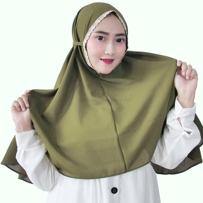 Jual Hijab Jilbab Krudung Instan Bergo Maryam Renda Size Jumbo Diamond ...