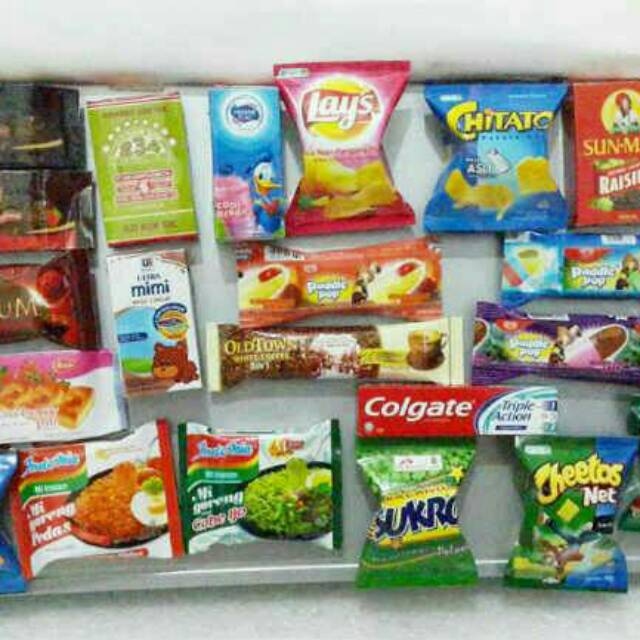 Jual Magnet snack taro lays sukro tango chitaro rokok genji susu ultra ...