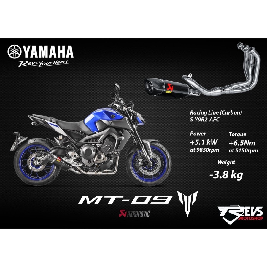 Jual AKRAPOVIC YAMAHA MT-09 - Racing line | Shopee Indonesia