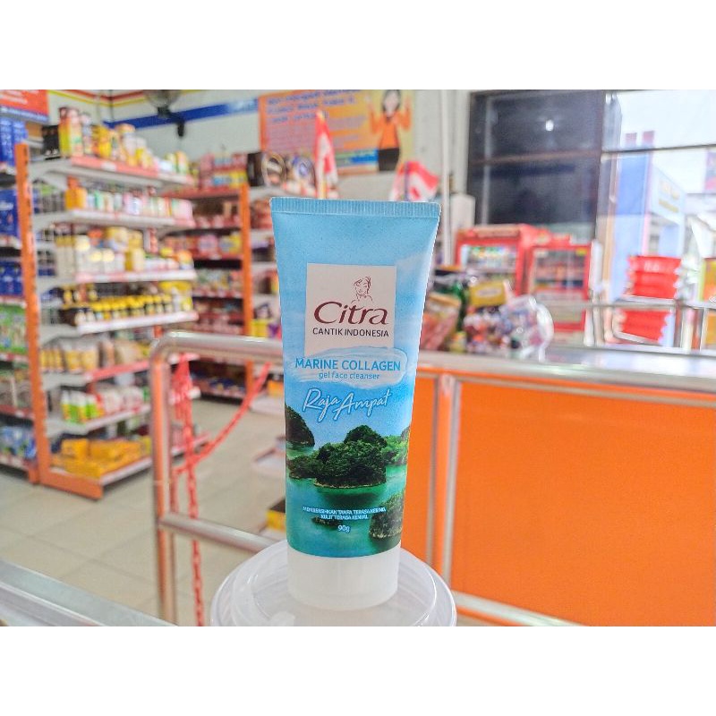Jual CITRA MARINE COLLAGEN GEL FACE CLEANSER 90G | Shopee Indonesia