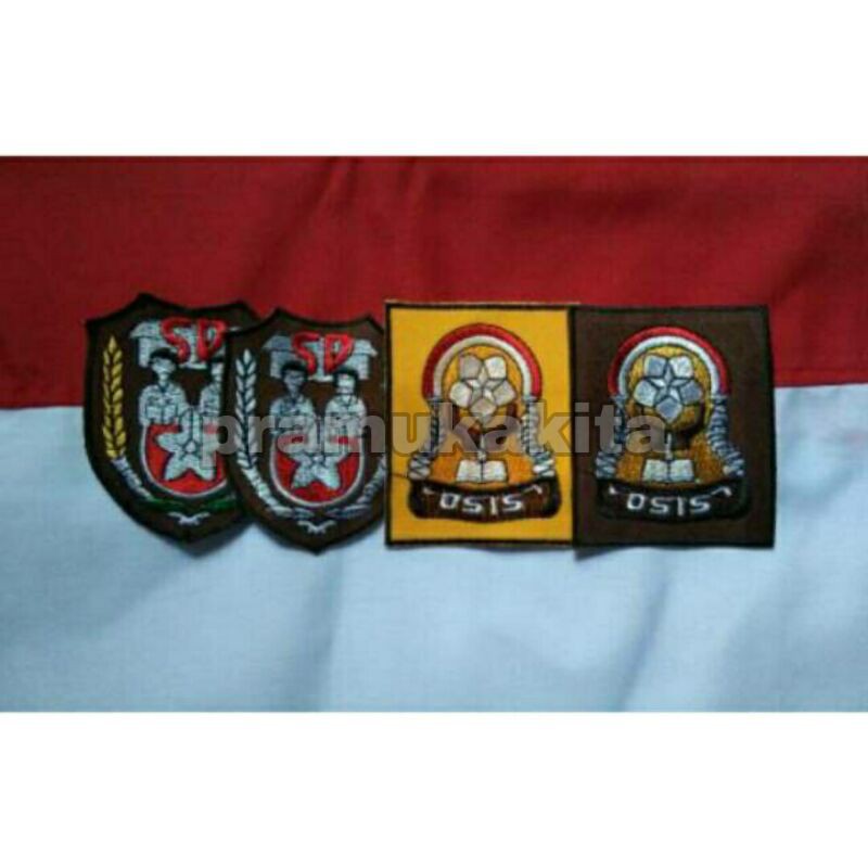 Jual (SIAP DIKIRIM)Bet osis -Badge sma-badge smp- badge sd bordir-badge ...