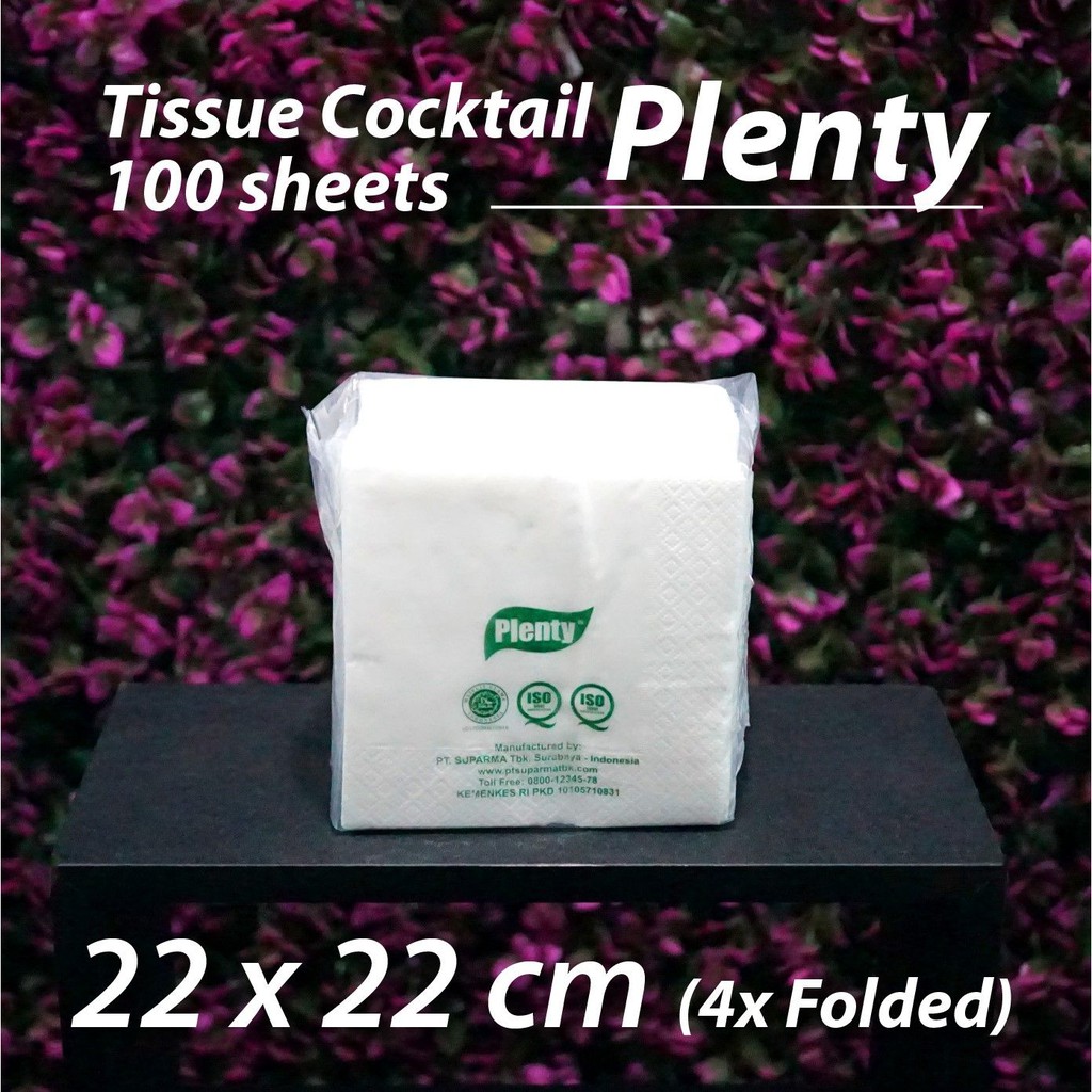 Jual Tissue Plenty Cocktail - Tissue Kue - Tissue Makan - 100 sheets ...