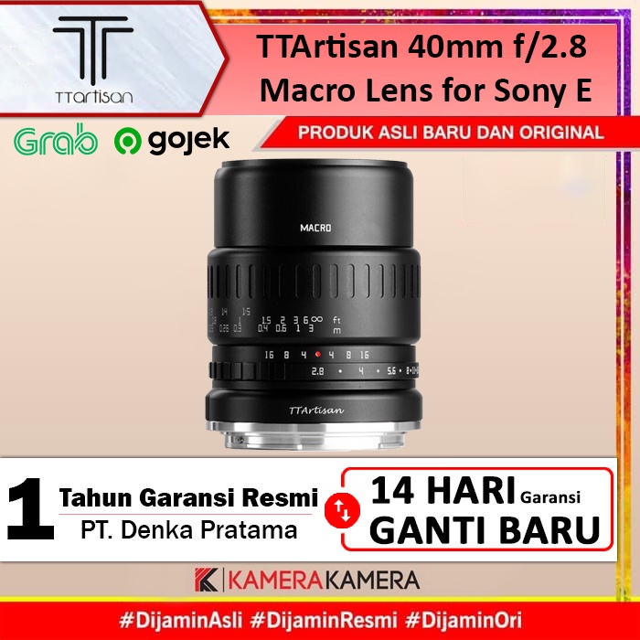 Jual Lensa TTArtisan 40mm f/2.8 Macro Lens for Sony E - Garansi Resmi ...