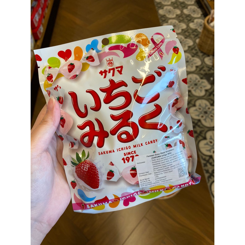 Jual Sakuma Ichigo Milk Candy Permen Susu Strawberry | Shopee Indonesia