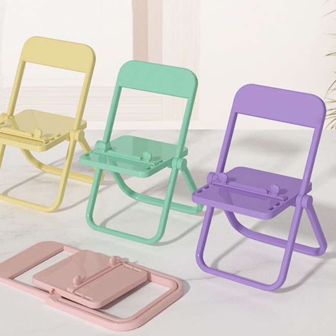 Jual Stand HP Holder Kursi Lipat Macaron - Phone Holder Handphone Mini ...