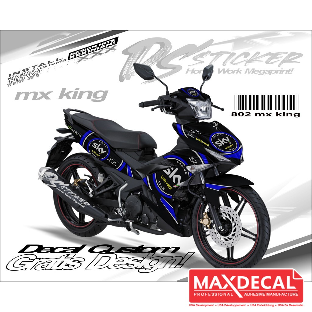Jual 802 STICKER DECAL MX KING FULBODY CUSTOM TEMA RACING | Shopee ...
