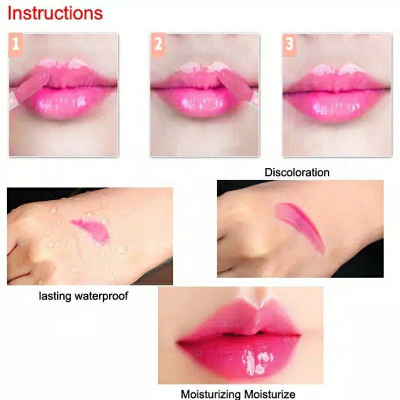 Jual Original CMAADU COLOR CHANGE LIP GLAZE Lipgloss Beauty Cair Anti ...