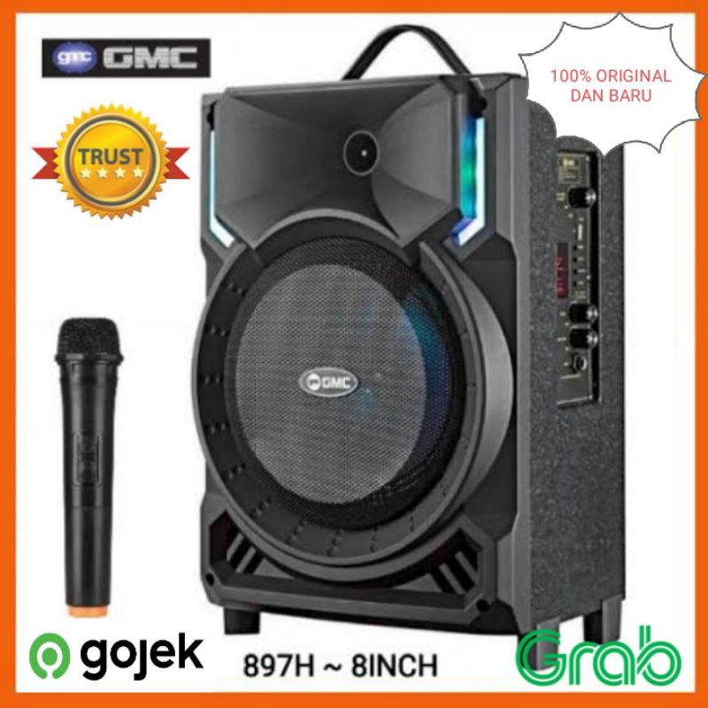 Jual SPEAKER PORTABLE GMC 897H KARAOKE | Shopee Indonesia