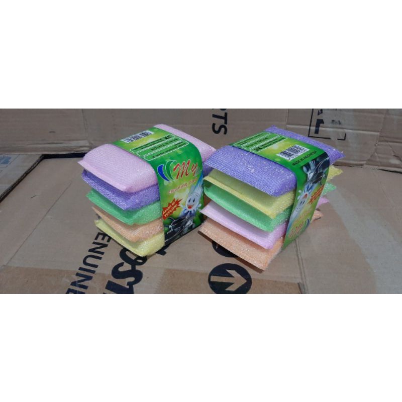 Jual Spons Cuci Piring / Spon busa / Sponge Serabut Jaring Serbaguna ...