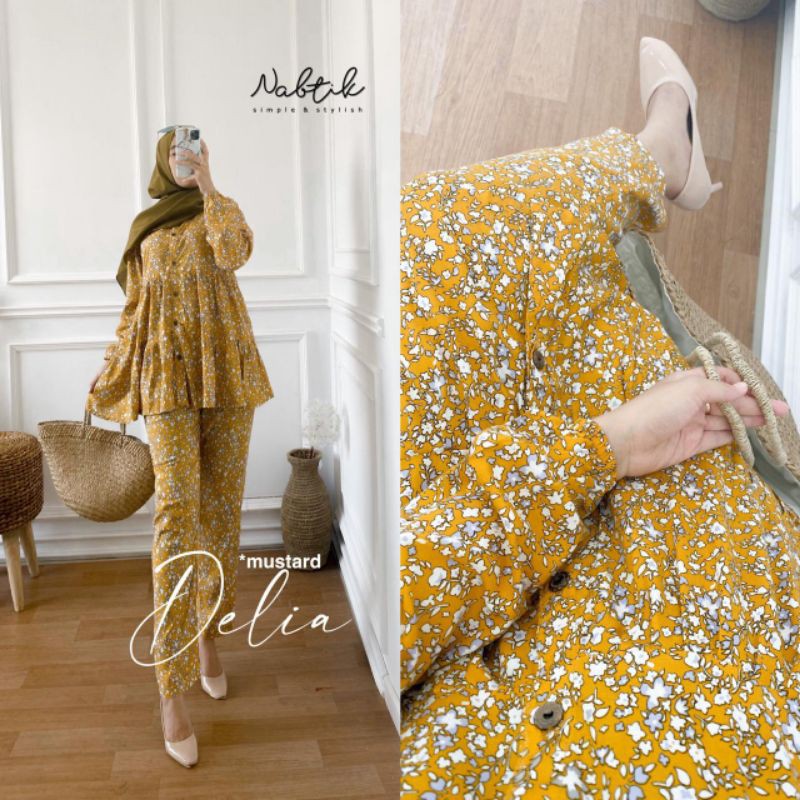 Jual DELIA ONE SET/ DELIA SET ORIGINAL NABTIK / DELIA ONE SET ORI NABTIK / DAILY SET BY NABTIK ...