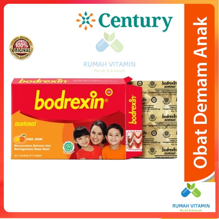 Jual Bodrexin Rasa Jeruk Tablet 4x4's / Demam Anak / Nyeri RUMAH ...