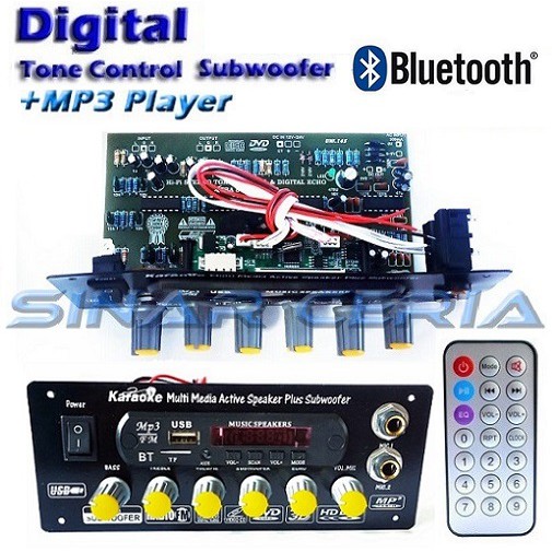 Jual Kit Tone control Digital Echo Speaker Active Subwoofer + Mp3 ...