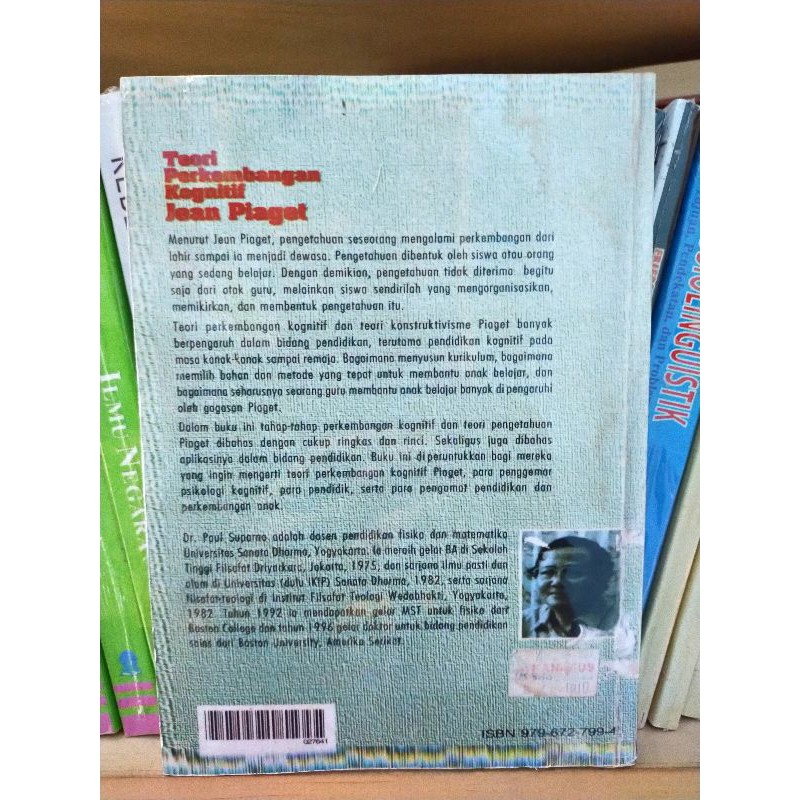 Jual Teori Perkembangan Kognitif Jean Piaget - Paul Suparno - NR ...