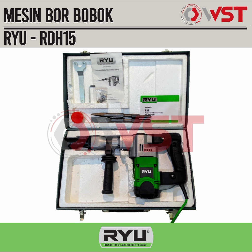 Jual Mesin Bobok RYU RDH15 / Jack Hammer RDH 15 / Demolition Hammer ...