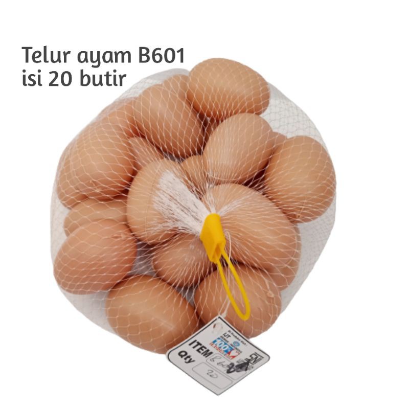 Jual B 601 - MURAH !! Mainan anak Replika Telur Ayam satu jala isi 20 ...