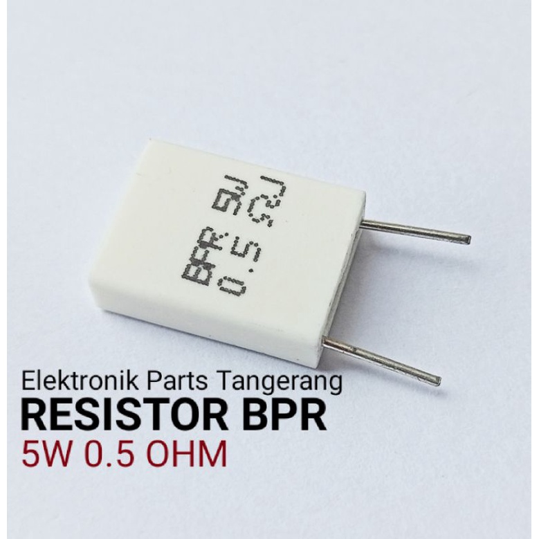 Jual RESISTOR BPR 5 WATT 0.5 OHM RESISTOR BPR 5W 0.5 OHM RESISTOR BPR 0.5OHM 5WATT RESISTOR ...