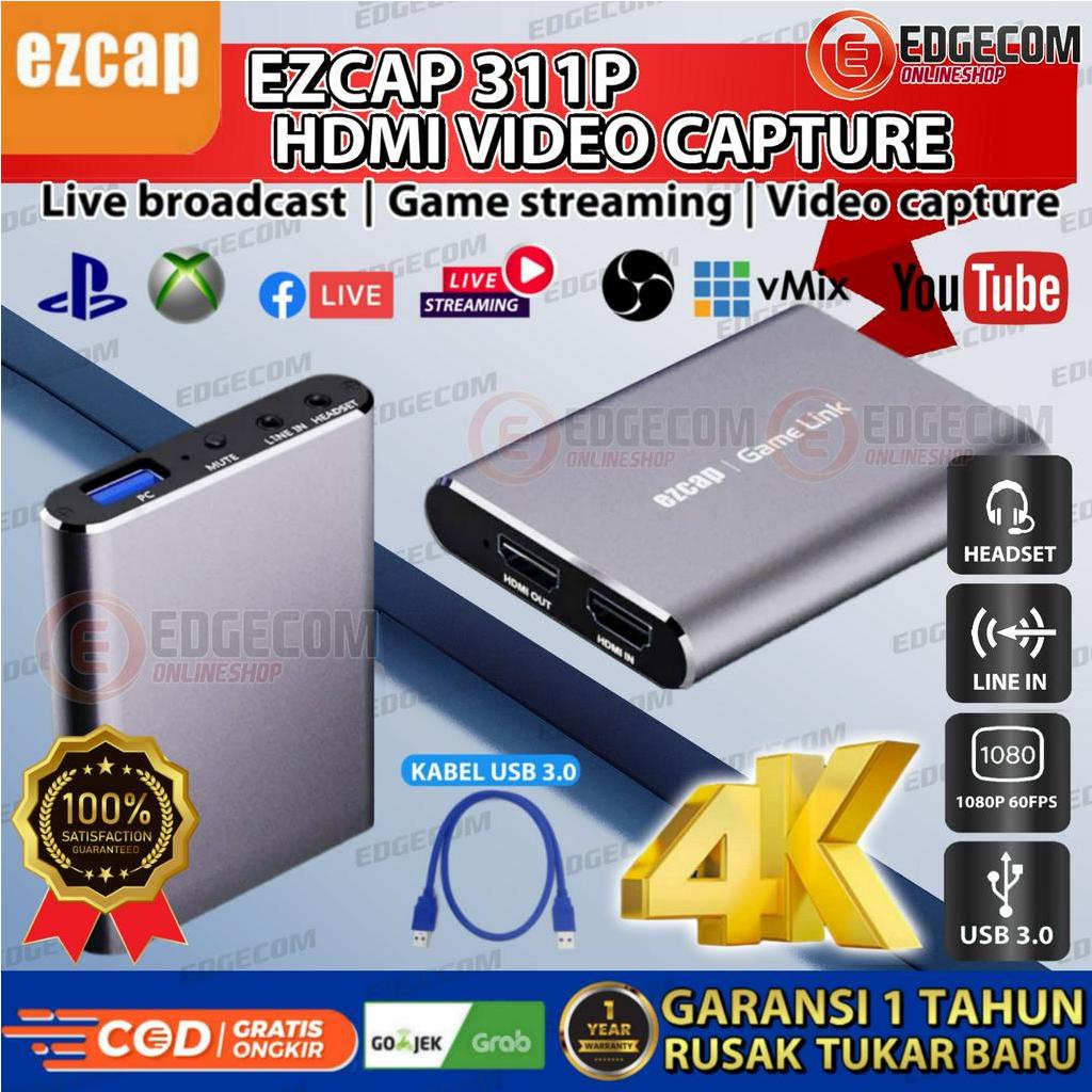 Jual EZCAP 311P HDMI Video Capture live stream Record USB 3.0 4K 1080p ...
