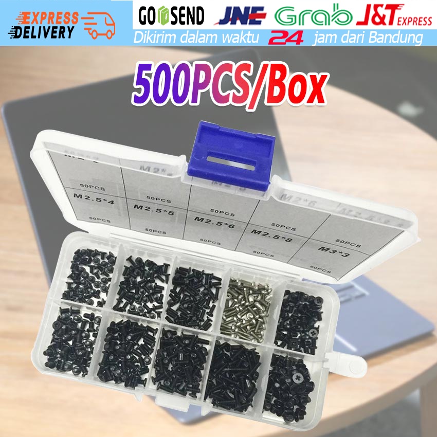 Jual 500PCS/Set Computer Screw Baut Laptop Asus Lenovo Toshiba Acer ...