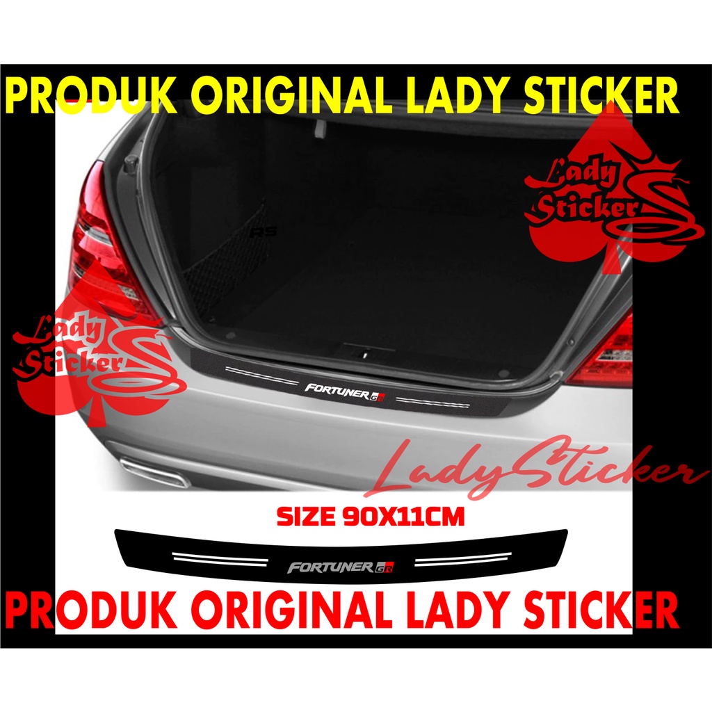 Jual STICKER MOBIL FORTUNER GR STICKER KARBON 3D BUMPER PIJAKAN MOBIL ...