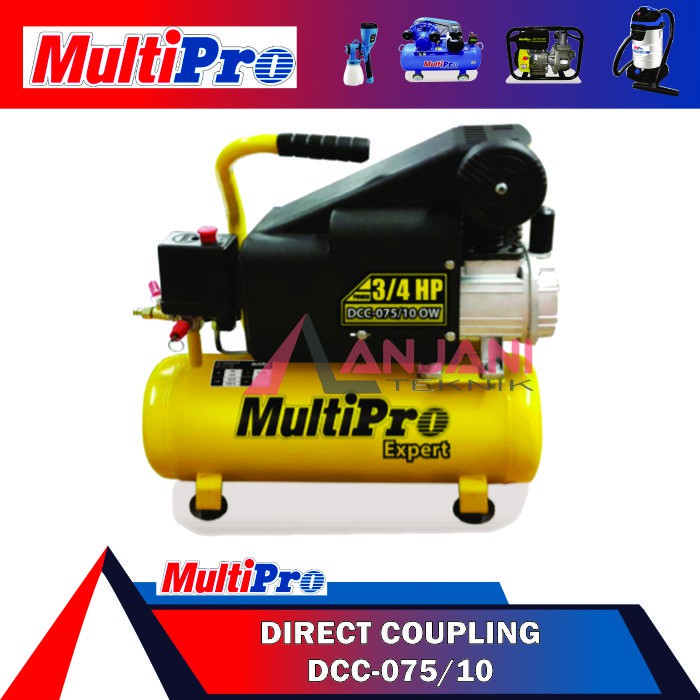 Jual MULTIPRO DCC-075/10 KOMPRESOR ANGIN DIRECT 3/4 HP COMPRESSOR ...