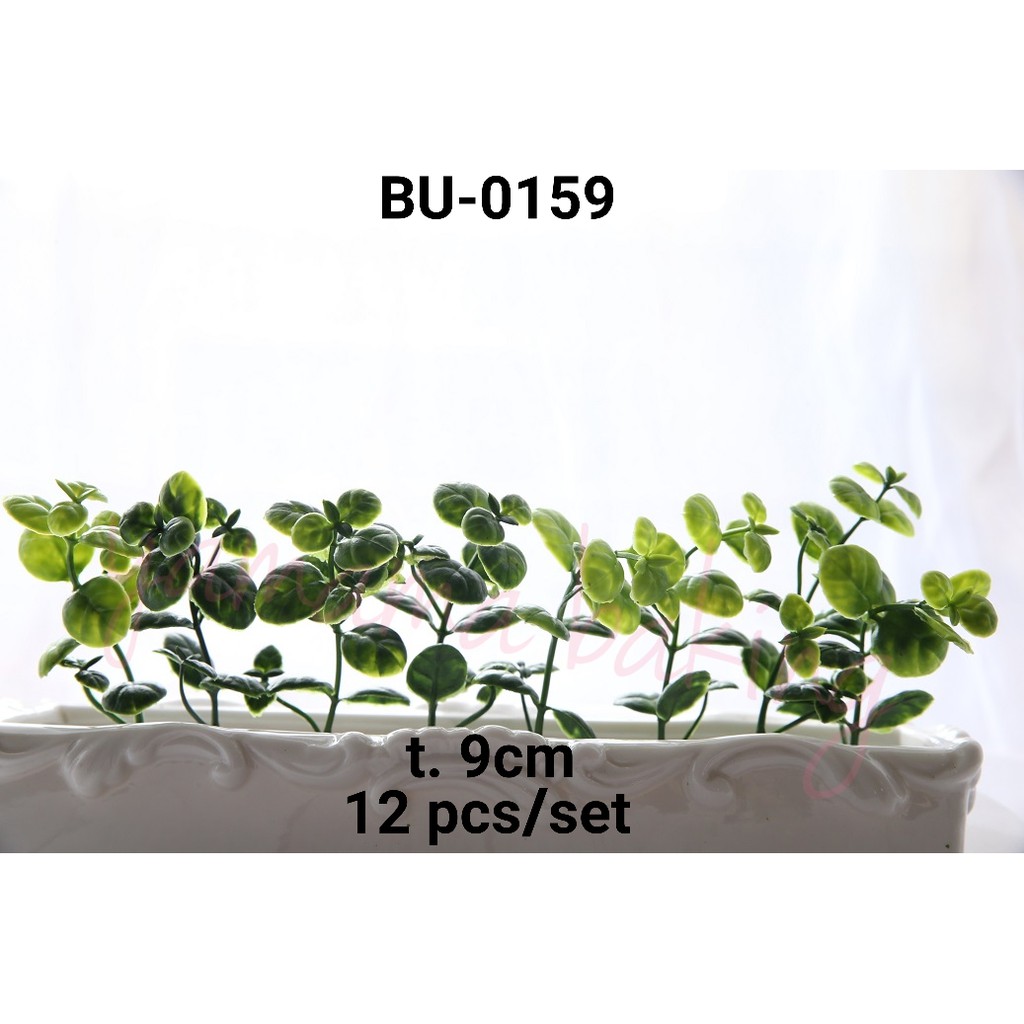 Jual BU-0159 Topper hiasan kue tart cake rumput bunga daun tanaman ...