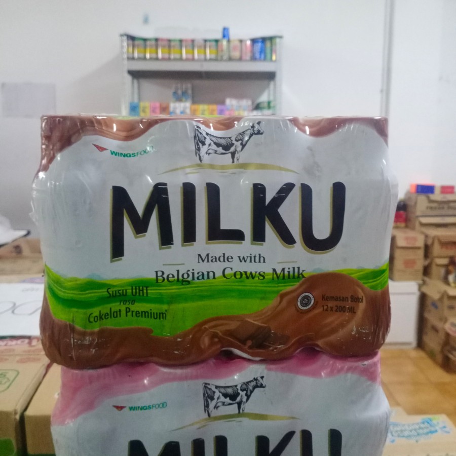 Jual susu uht milku belgian cows milk sapi belgia wingsfood 200ml isi ...
