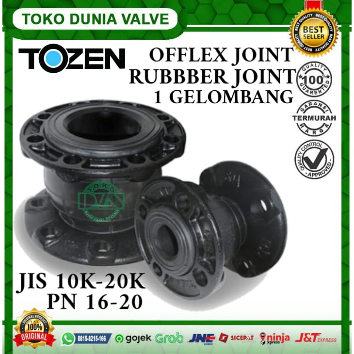 Jual OFLEX DN300 12" TOZEN FLEXIBLE JOINT JAPAN TERMURAH - ORIGINAL ...