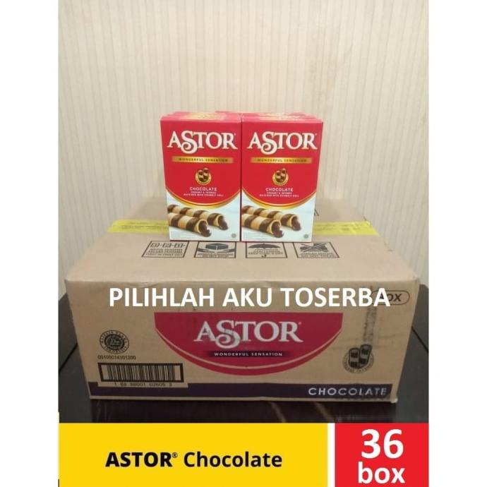 Jual ASTOR Waferstick Coklat 40 gr - 1 Karton isi 36 box @40 Gr ...