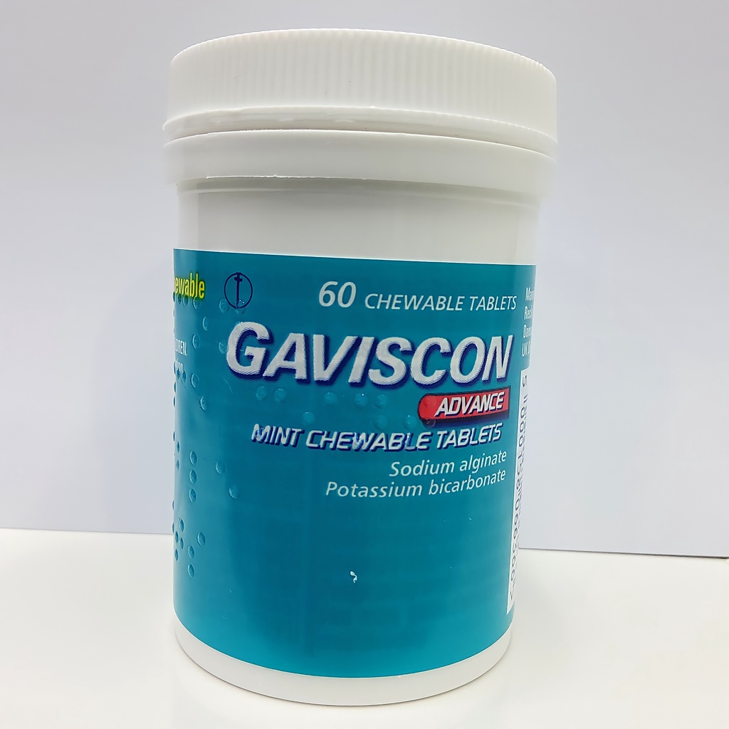 Jual Gaviscon Advance Mint Chewable Tablets - Untuk GERD Asam Lambung ...
