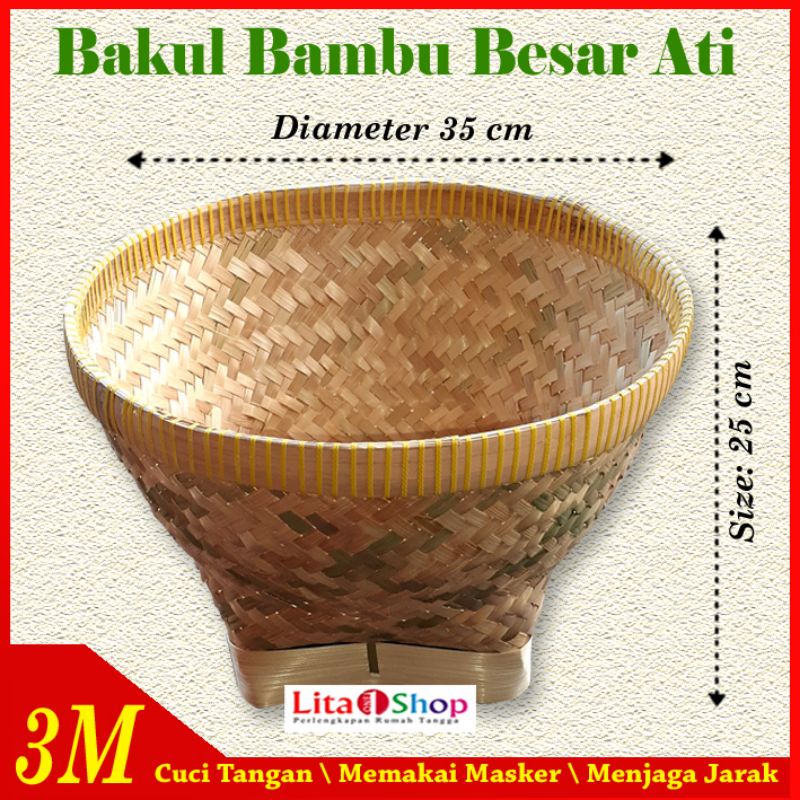 Jual Bakul Nasi Bambu Diameter 35 cm | Shopee Indonesia