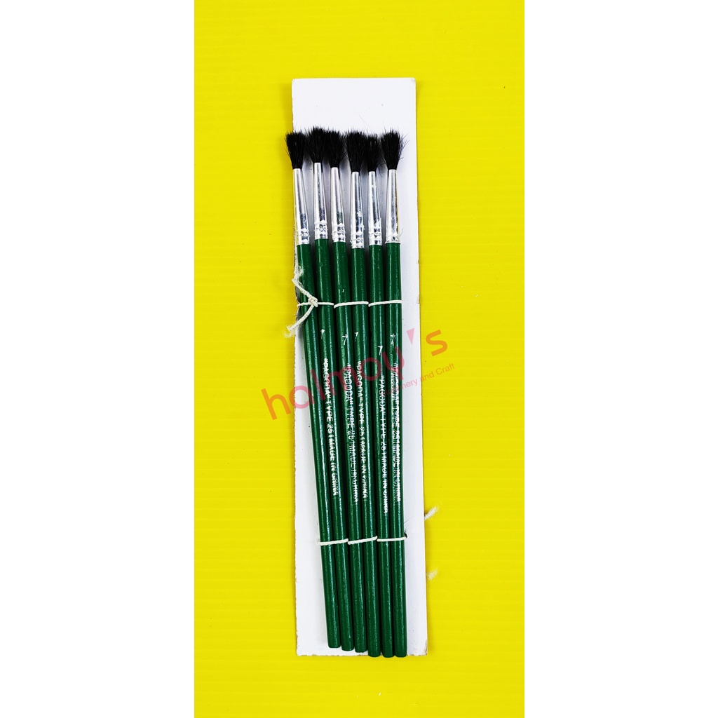 Jual KUAS LUKIS CAT AIR PAGODA NO. 7 ( 6 PCS ) | Shopee Indonesia