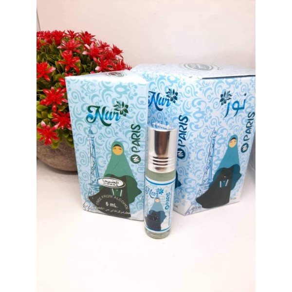 Jual PARFUM NUR IN PARIS-NUR-DOBHA 6 ML-PARFUM NON AL KOHOL | Shopee ...