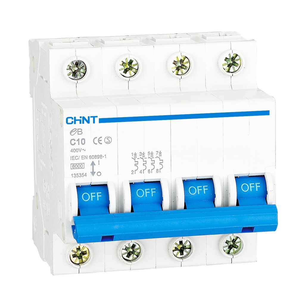 Jual MCB Chint eB 4P 4,5kA (1A 2A 4A 6A 10A 16A 20A 25A 32A 40A 50A 63A) | Shopee Indonesia