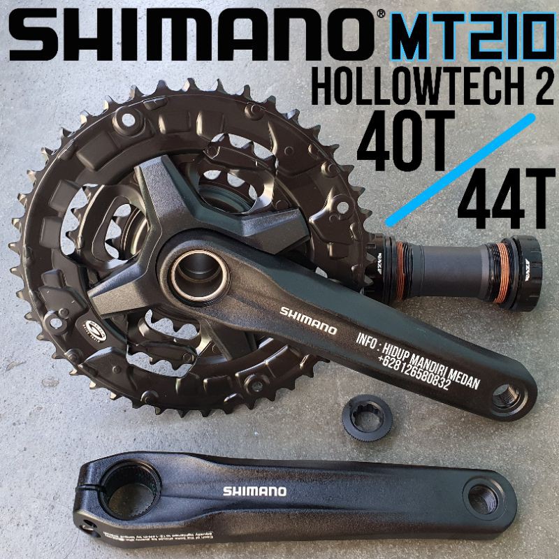 Jual Crank Shimano MT 210 40T Atau 44T include BB Bearing HT2 ...