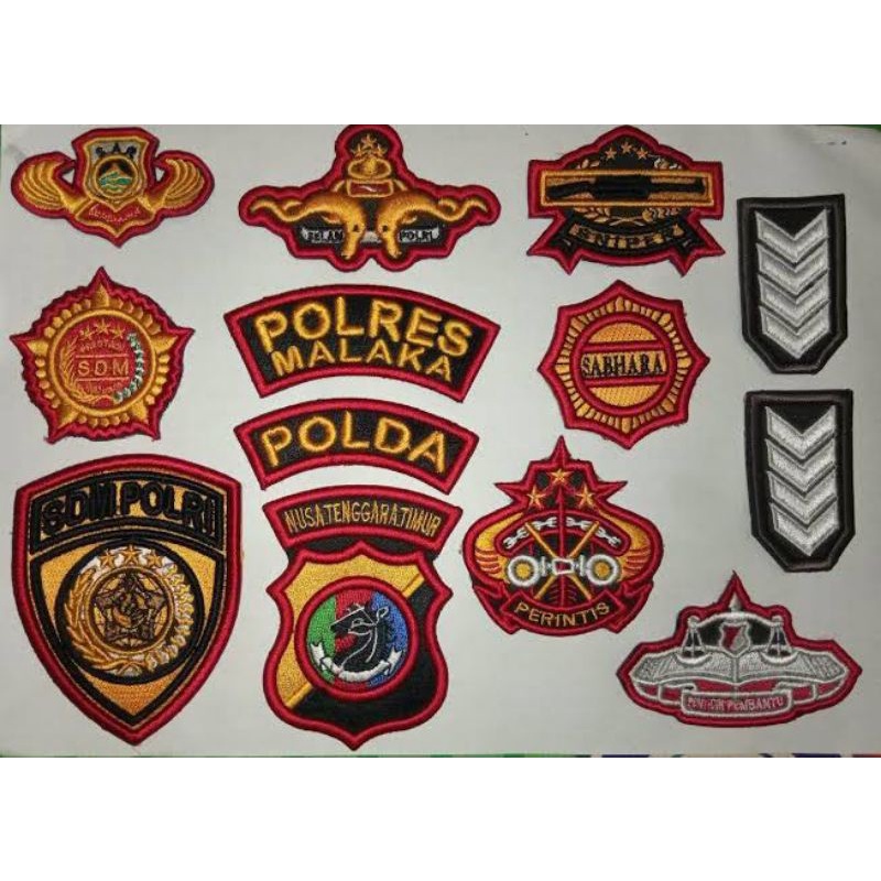 Jual EMBLEM BORDIR / LOGO BORDIR PATCH CUSTOM SATUAN | Shopee Indonesia