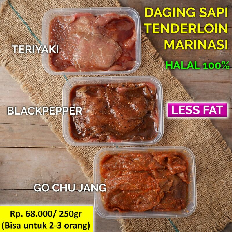 Jual Daging Sapi Tenderloin Marinasi (Frozen) | Shopee Indonesia