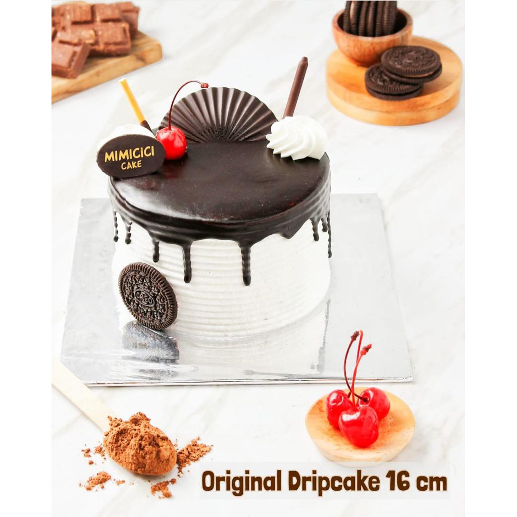 Jual Kue Ulang Tahun 16 cm - Drip Cake All Variant | Shopee Indonesia