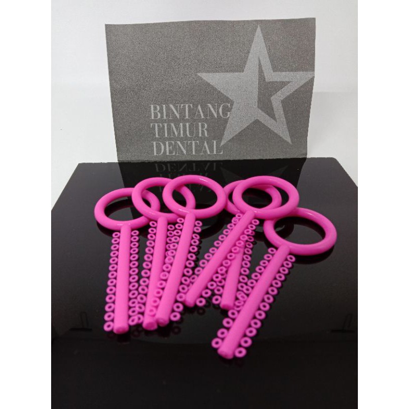 Jual KARET BEHEL AMERICAN ORTHO 6PC PINK | Shopee Indonesia