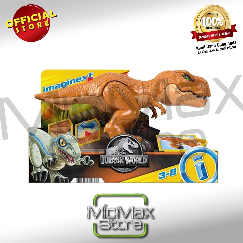 Jual Imaginext Jurassic Word Thrashin Action T-rex HFC04 | Shopee Indonesia