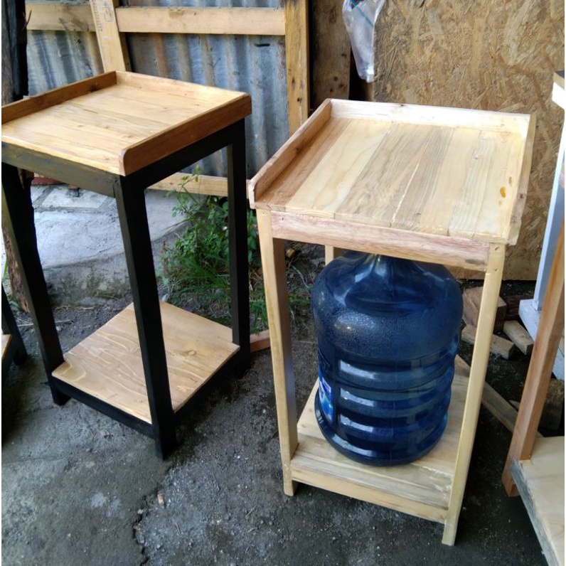 Jual meja rak galon dispenser /meja guci magiccom air minum kayu ...