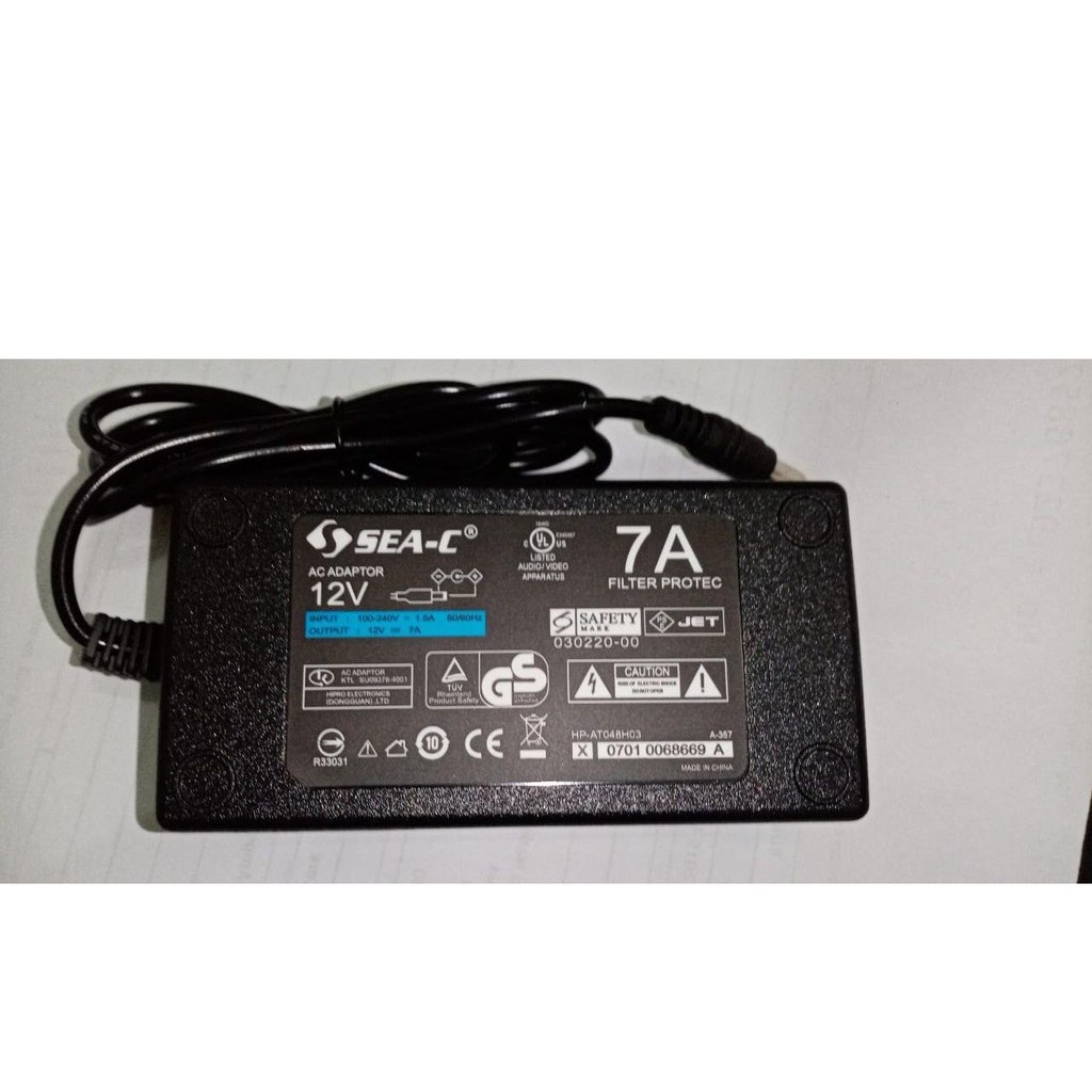 Jual Switching AC Adapter 12V 7A Adaptor Power Supply DVR CCTV DC 12 ...