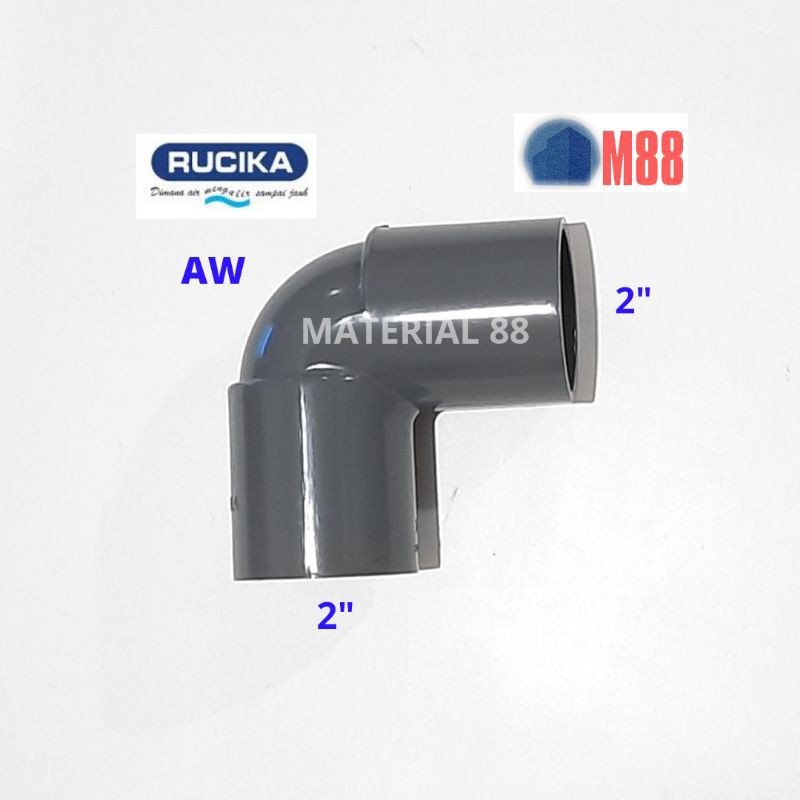 Jual Keni 2 inch RUCIKA AW - Elbow 90 Derajat Knee Knie L Pipa PVC ...