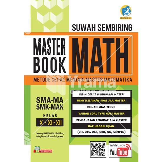 Jual BUKU SOAL SMA MASTER BOOK DAN BANK SOAL MATEMATIKA SMA-MA/SMK-MAK ...