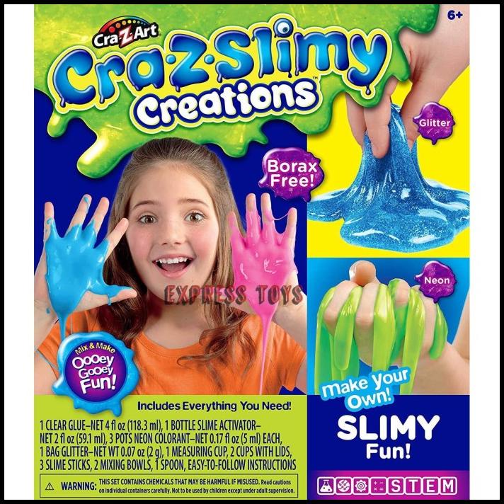Jual CraZ Slimy Creations Slimy Fun Kit Cra Z Slimy Cra Z Art | Shopee ...