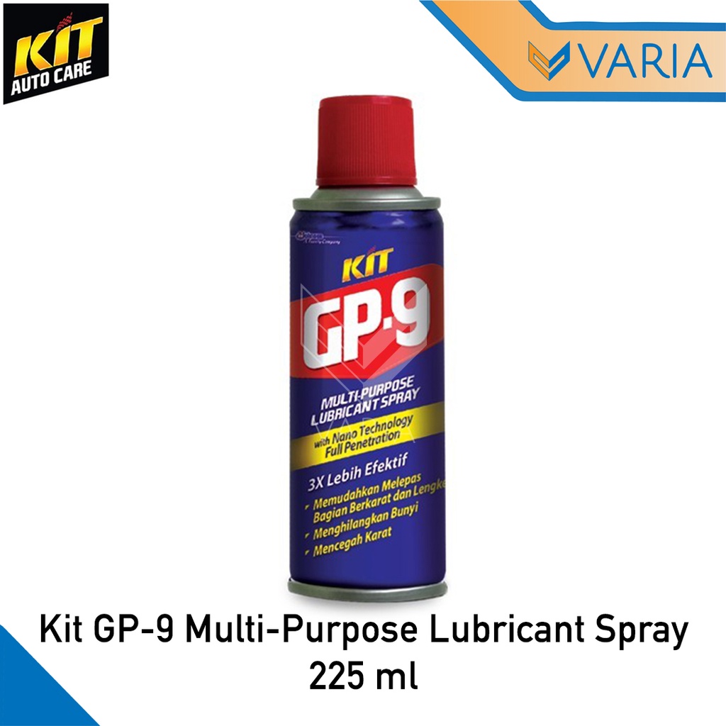 Jual Kit GP-9 Multi Purpose Lubricant Penetran Anti Karat Spray 225 ml ...
