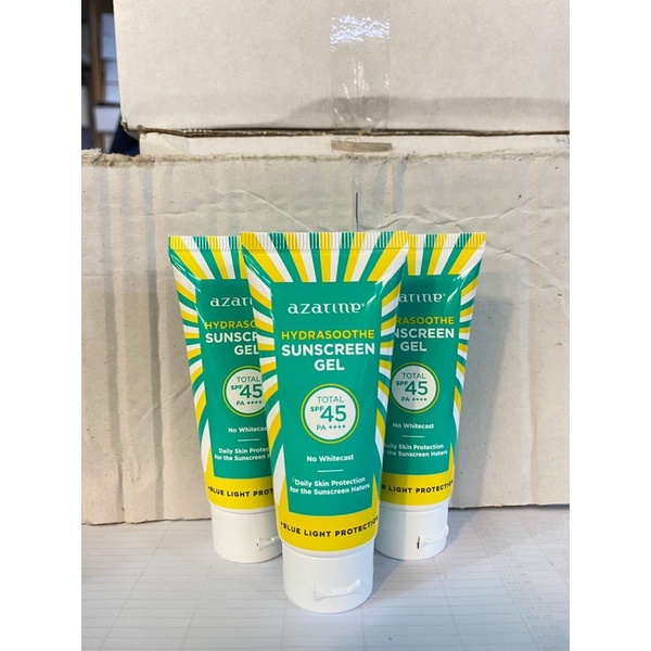 Jual AZARINE HYDRASOOTHE SUNSCREEN GEL SPF 45 (30 ml)KECIL!! | Shopee ...