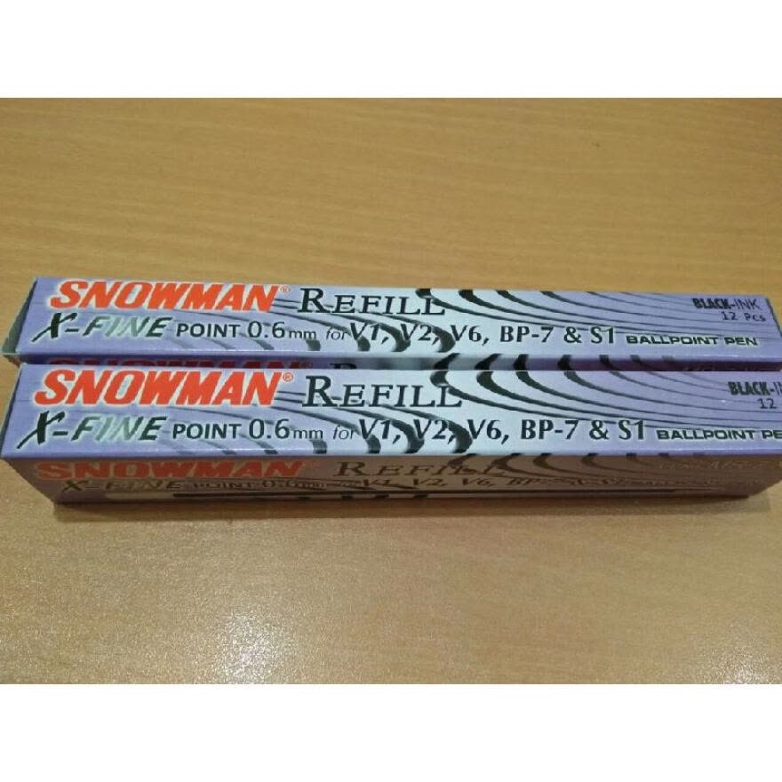 Jual Refill Pen Snowman V1/V2/V6 Isi Pulpen Grosir 12pcs | Shopee Indonesia