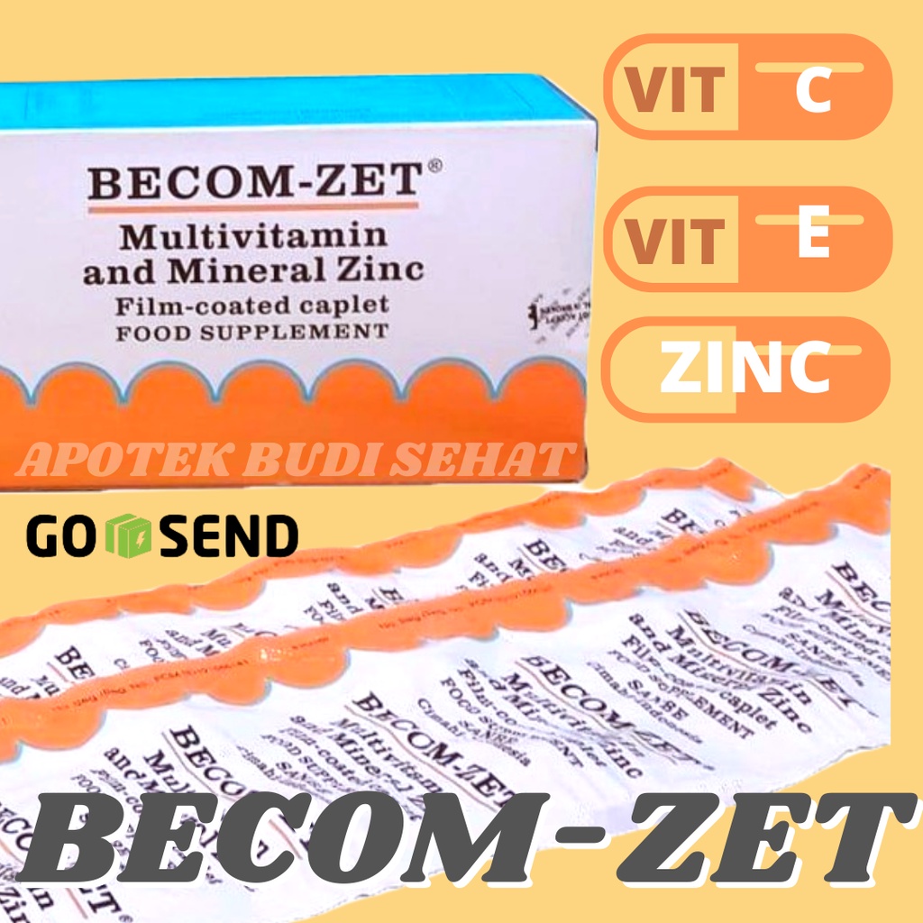 Jual Becomzet Vitamin C Vitamin D Zinc Becomjet Multivitamin Zinc ...