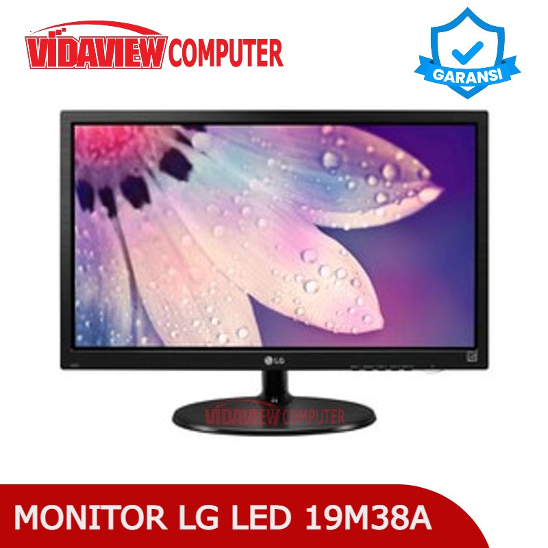 Jual MONITOR LG LED 19M38A LED VGA OUTPUT FULL HD WHITE SCREEN ...