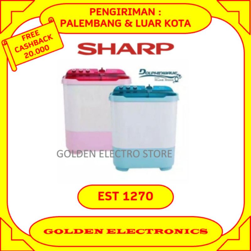 Jual MESIN CUCI SHARP 12KG 2 Tabung SHARP EST 1270 | Shopee Indonesia
